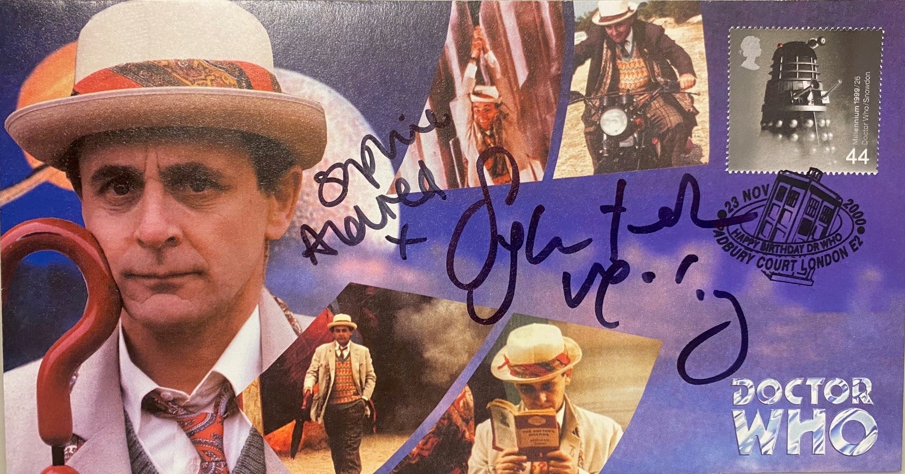 The Seventh Doctor Who Classic Special Stamp Cover Dual Signed ...
