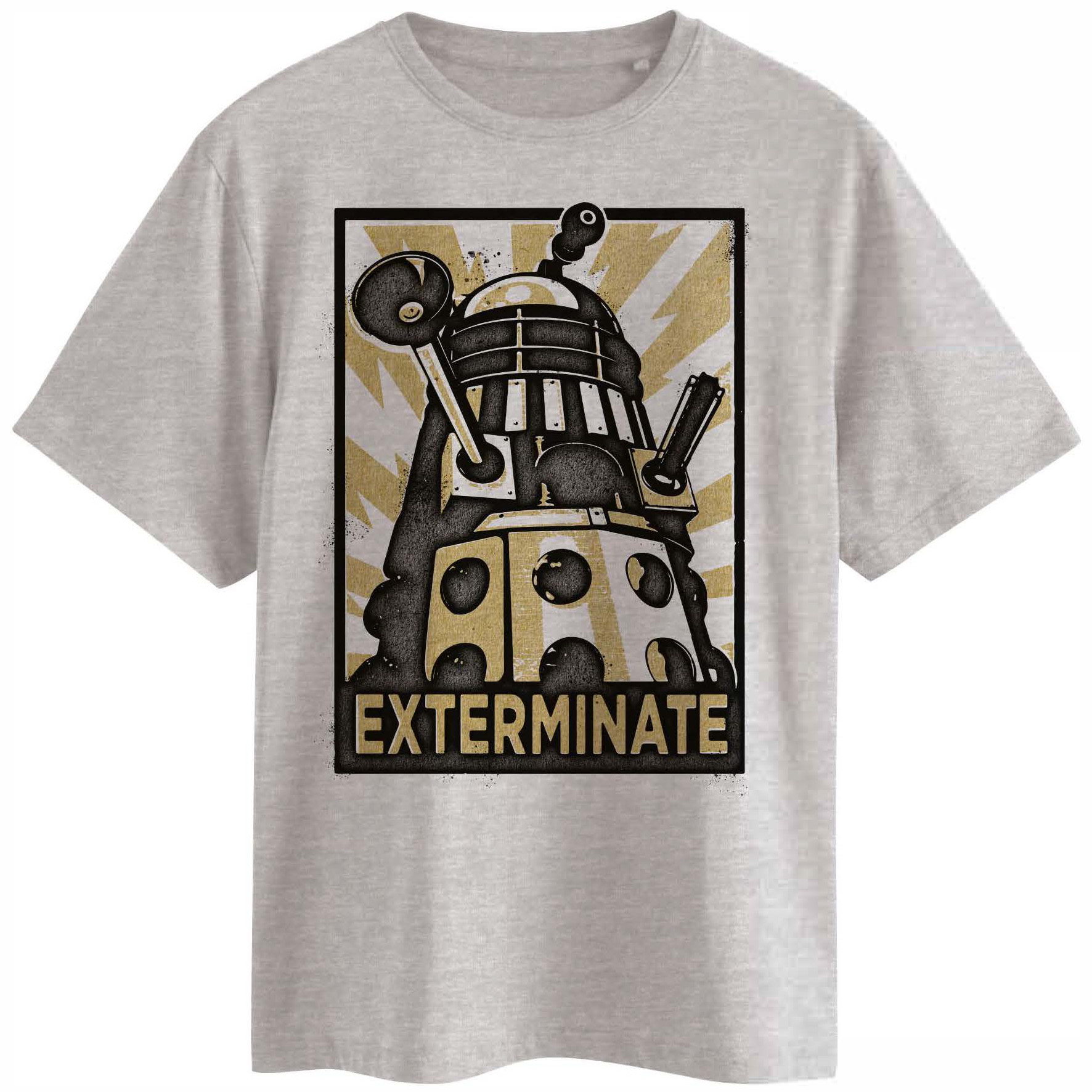 Doctor Who Dalek Exterminate Grey Adults T-Shirts - Serving Who fans ...