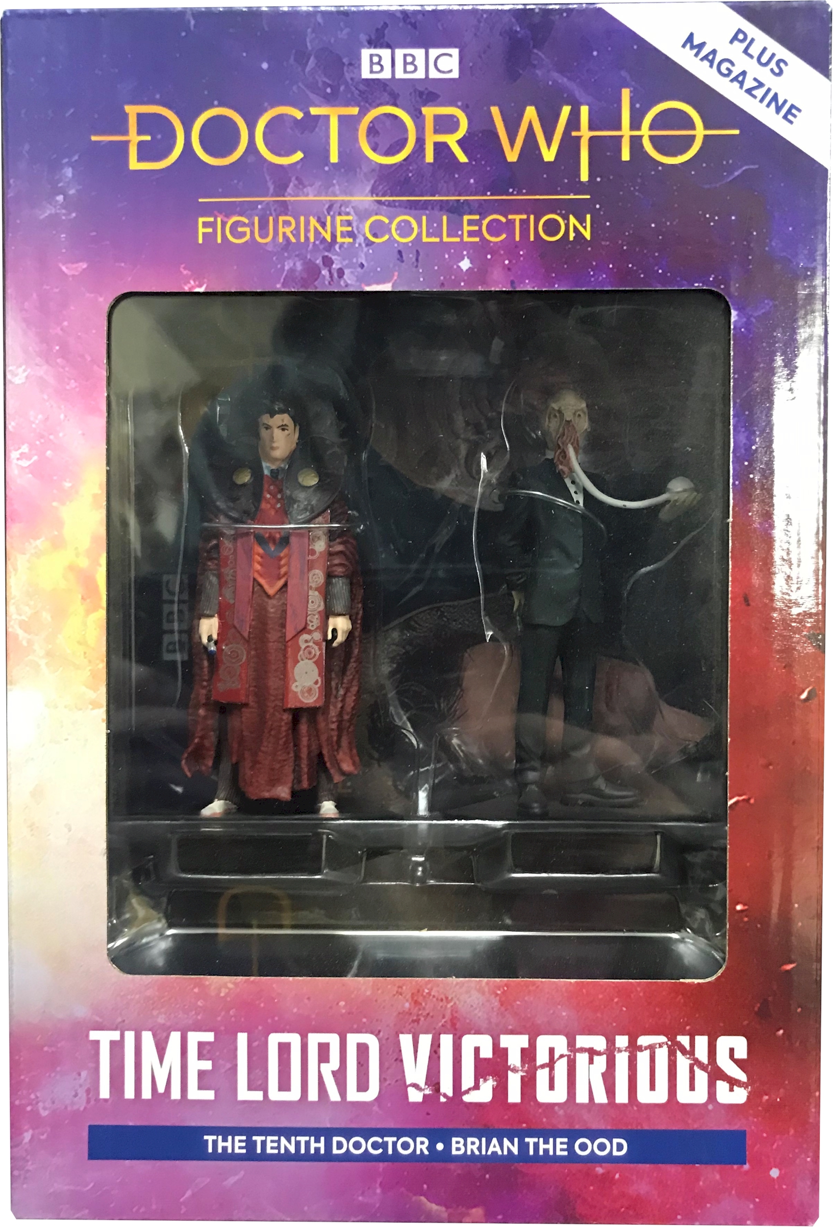 Doctor Who Figure Set The Tenth Doctor & Brian the Ood Eaglemoss Time ...