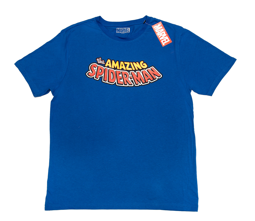 Marvel: Spider-Man 'Classic Logo' Blue Adult T-Shirts - Serving Who ...