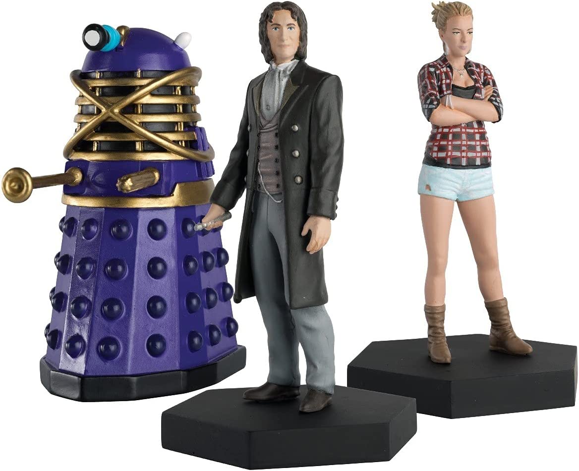 Doctor Who Companion Figure Set The 8th Doctor, Lucie Miller & Dalek ...