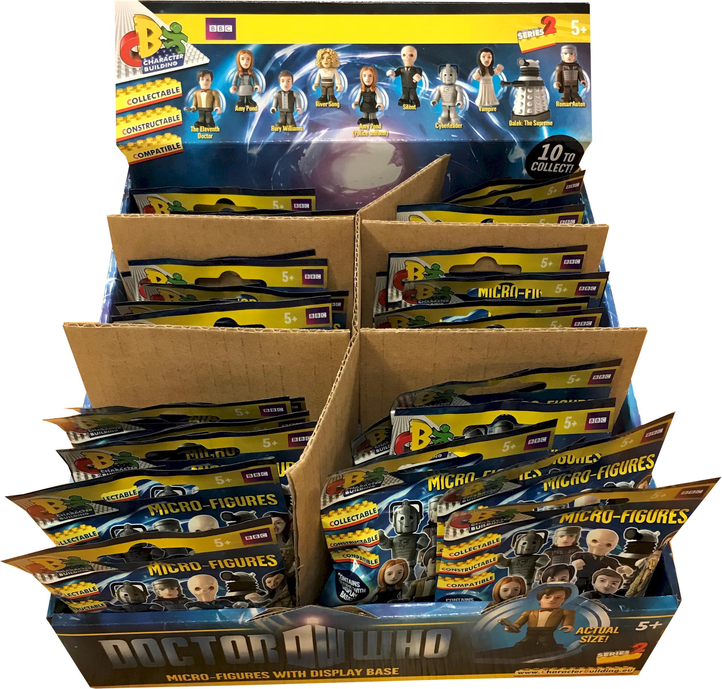 Doctor Who Character Building Micro Figures Series 2 CDU of 36 Packs ...