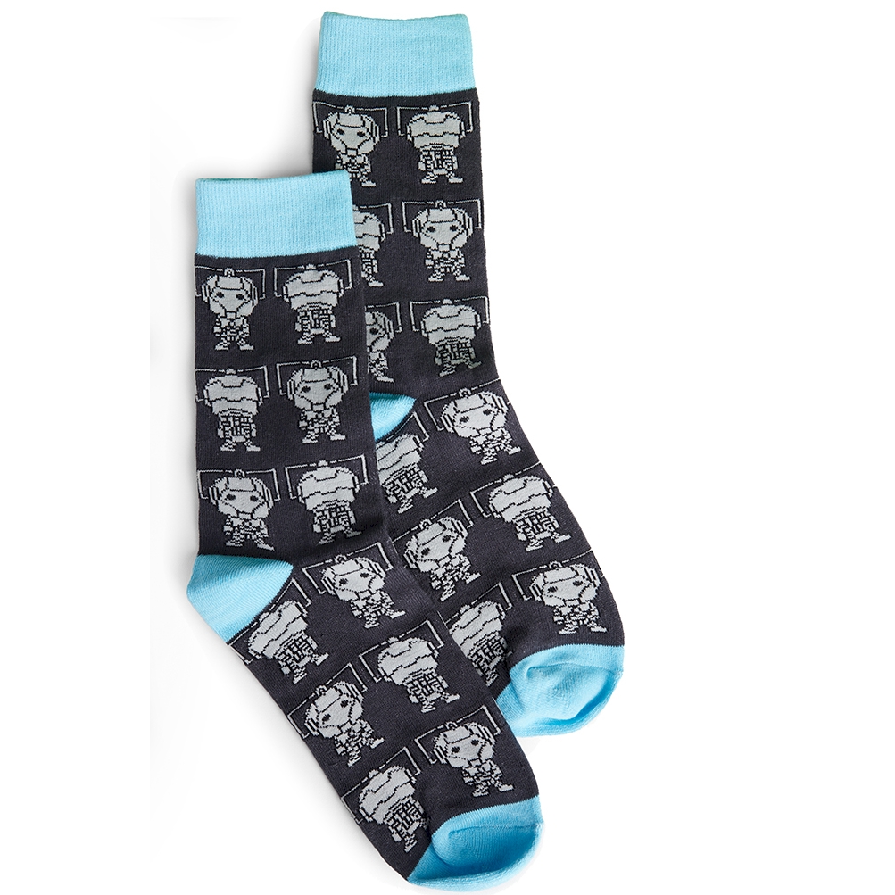 Doctor Who Chibi Cyberman Socks - Adults One Size 6-11 - Serving Who ...