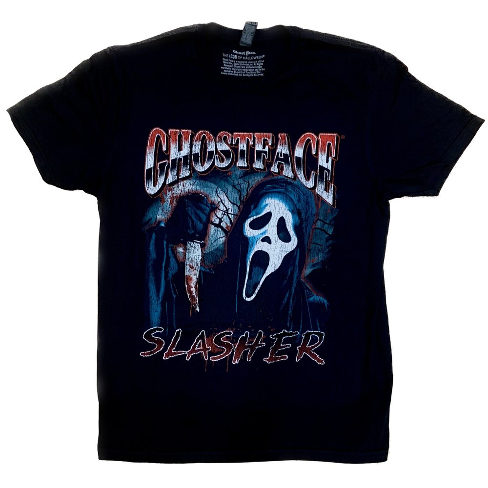 Ghostface 'Slasher' Black Adult T-Shirts - Serving Who fans and ...