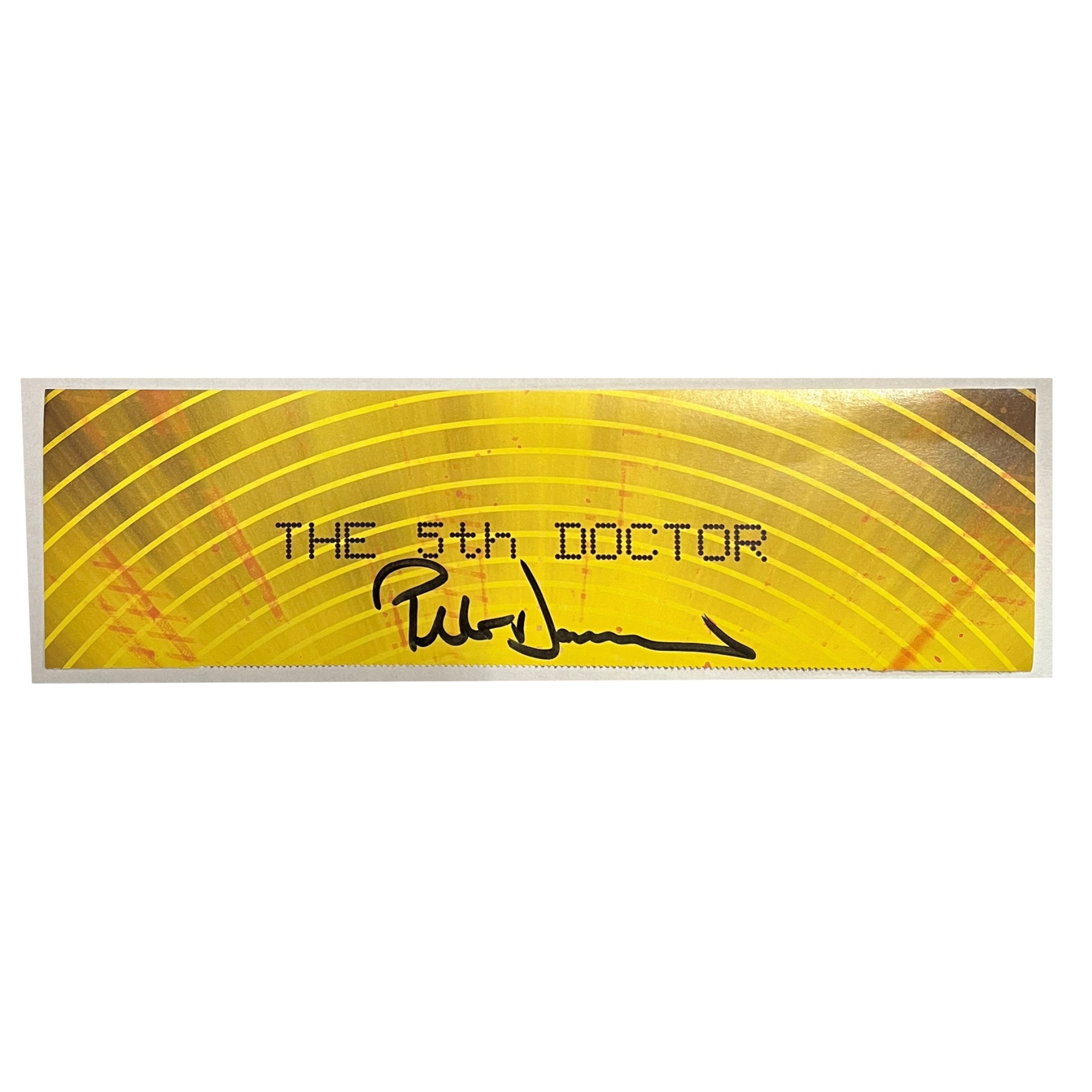 Fifth Doctor Peter Davison Signature - Serving Who fans and collectors ...