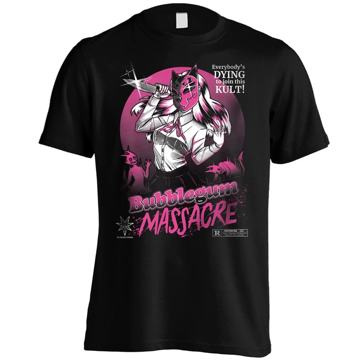 Pinku Kult 'Bubblegum' Black Adult T-Shirts - Serving Who fans and ...