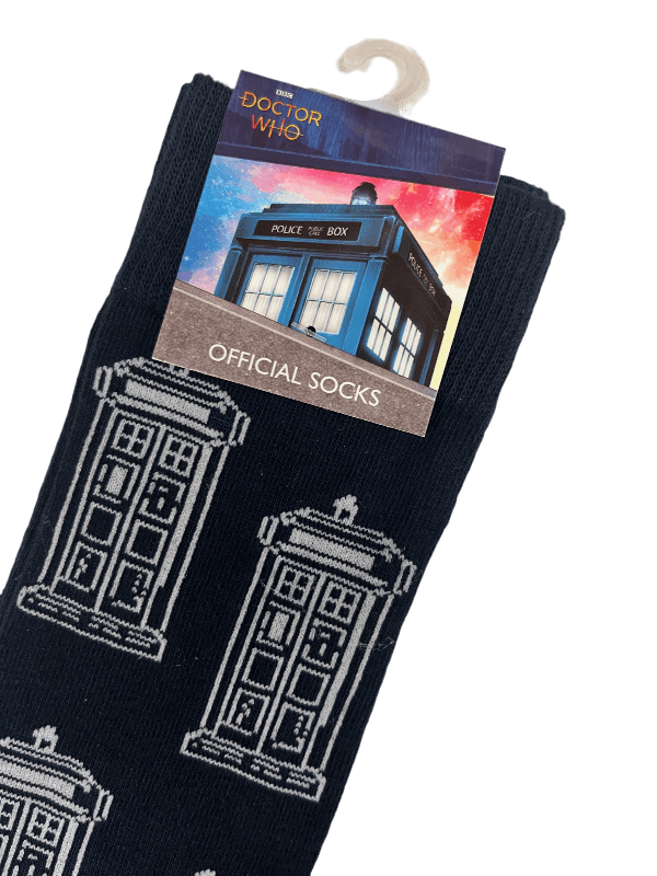 Doctor Who Tardis Socks - Adults One Size 6-11 - Serving Who fans and ...