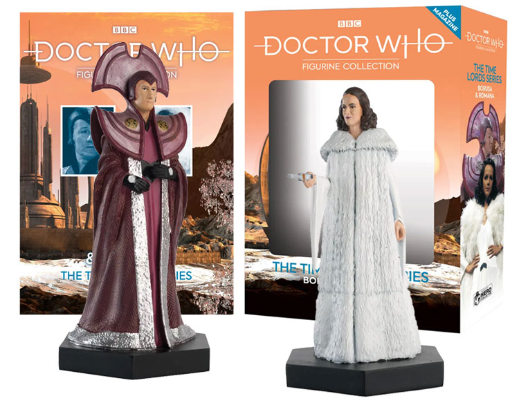 Doctor Who Figure Set Borusa & Romana Eaglemoss Time Lord Box #3 ...