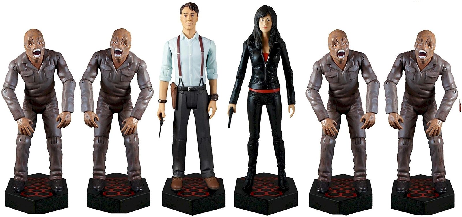 Torchwood Action Figure Bundle Captain Jack, Gwen & a Weevil Army of 4 ...