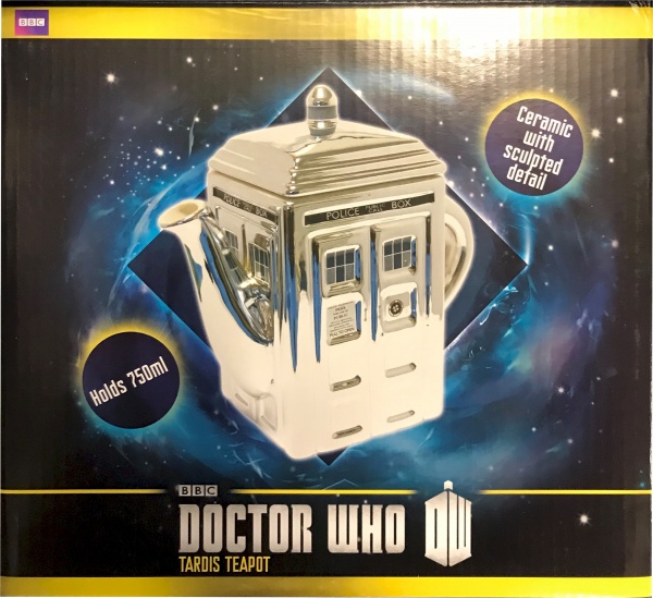 Doctor Who Tardis Silver 50th Anniversary Teapot - Serving Who fans and ...